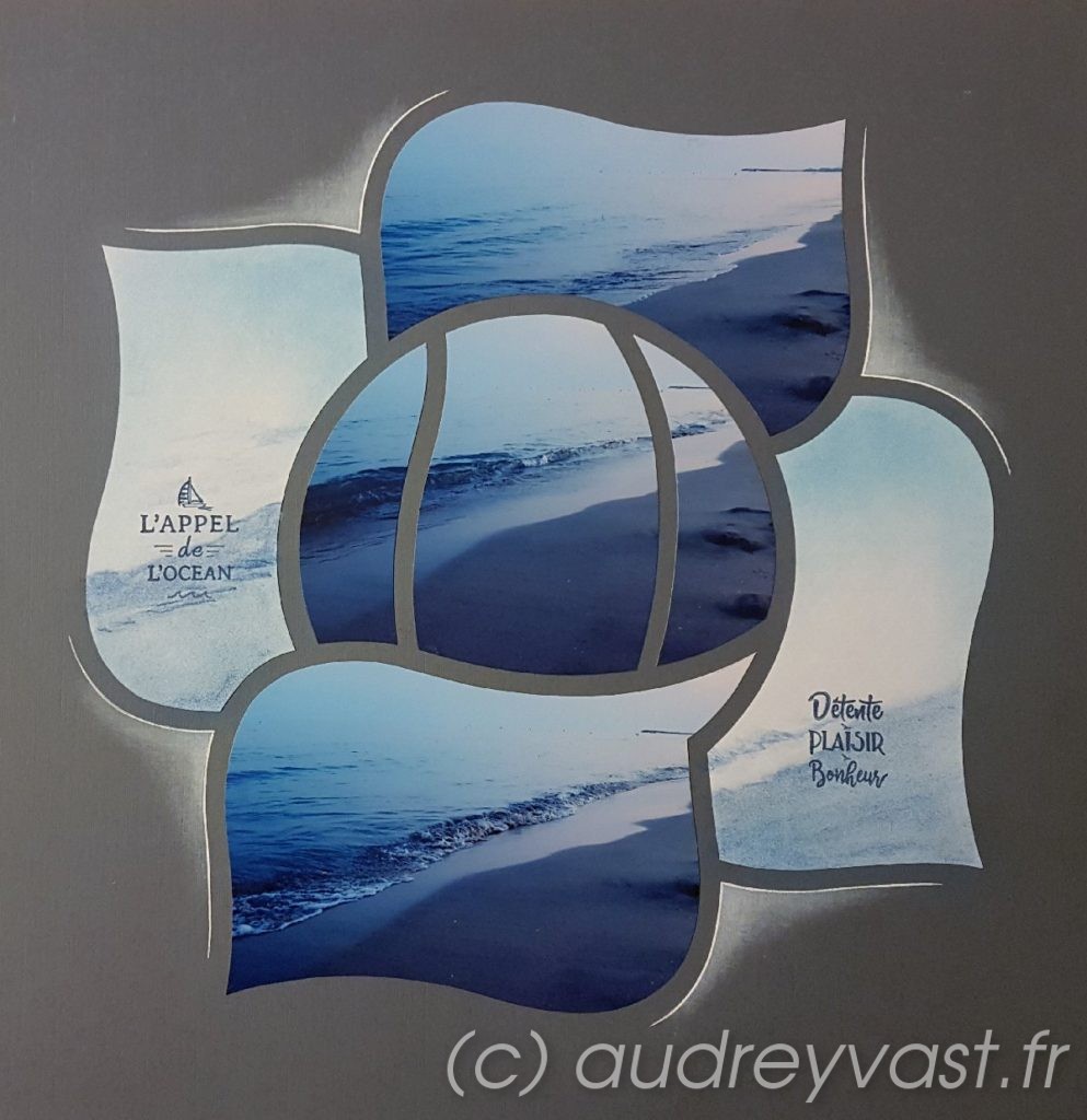 Gabarit Alizé avec photos de mer – Scrappez Cartez avec Audrey